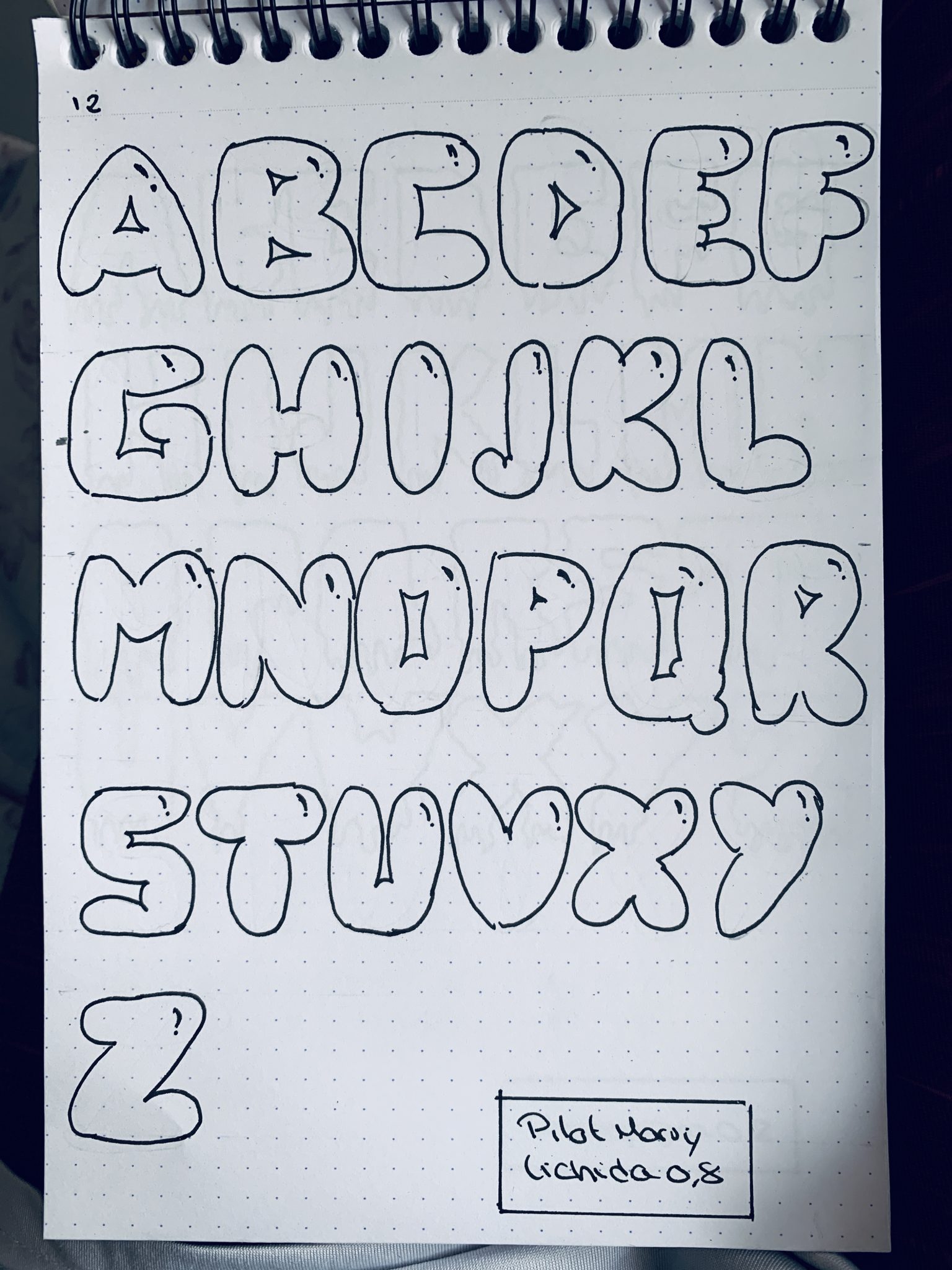 Letras Bubble: cómo yo las dibujo – Informática&Coaching