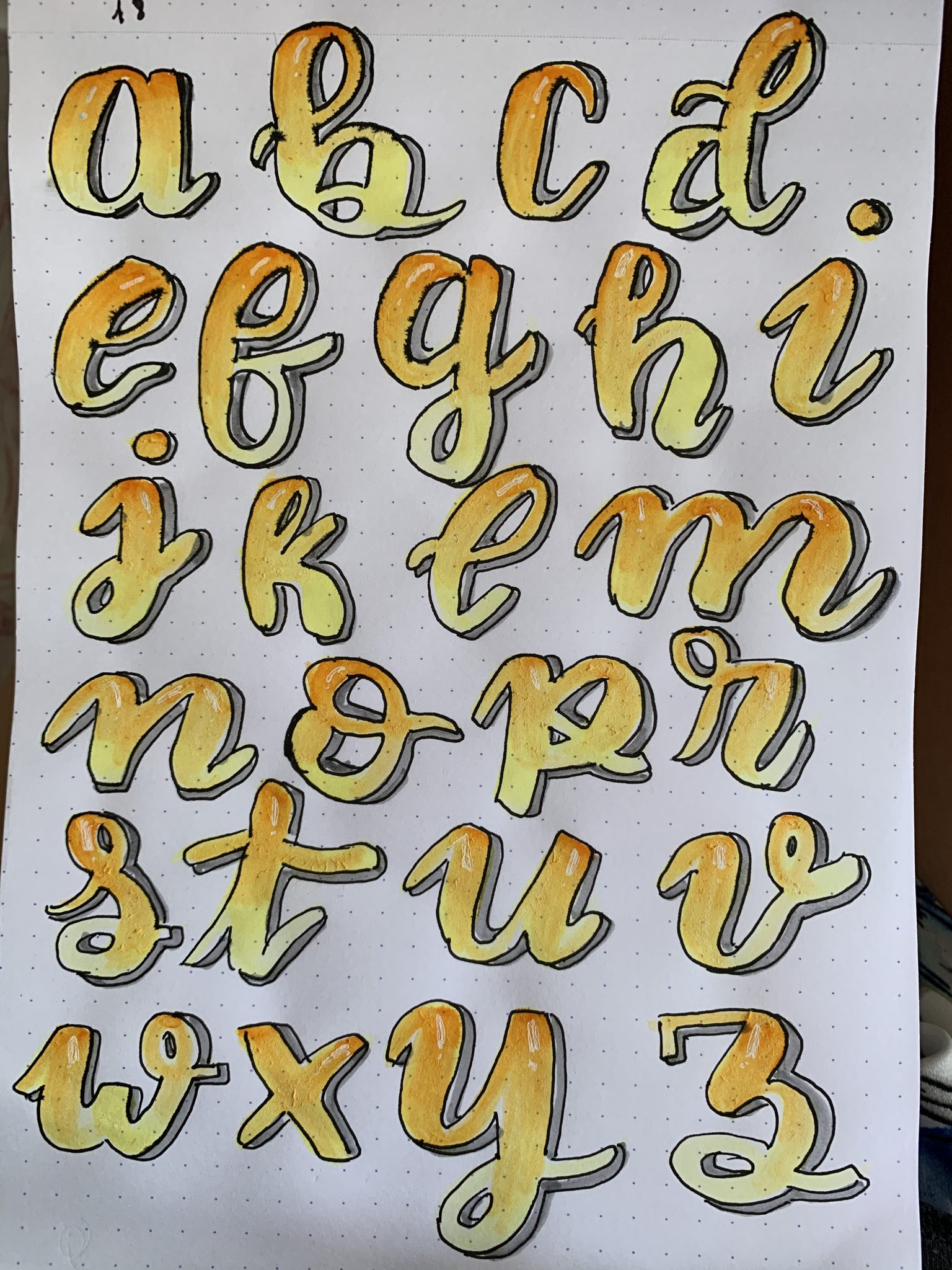 Cómo aprendí el arte del lettering (Parte 5): El degradado (1/2 ...